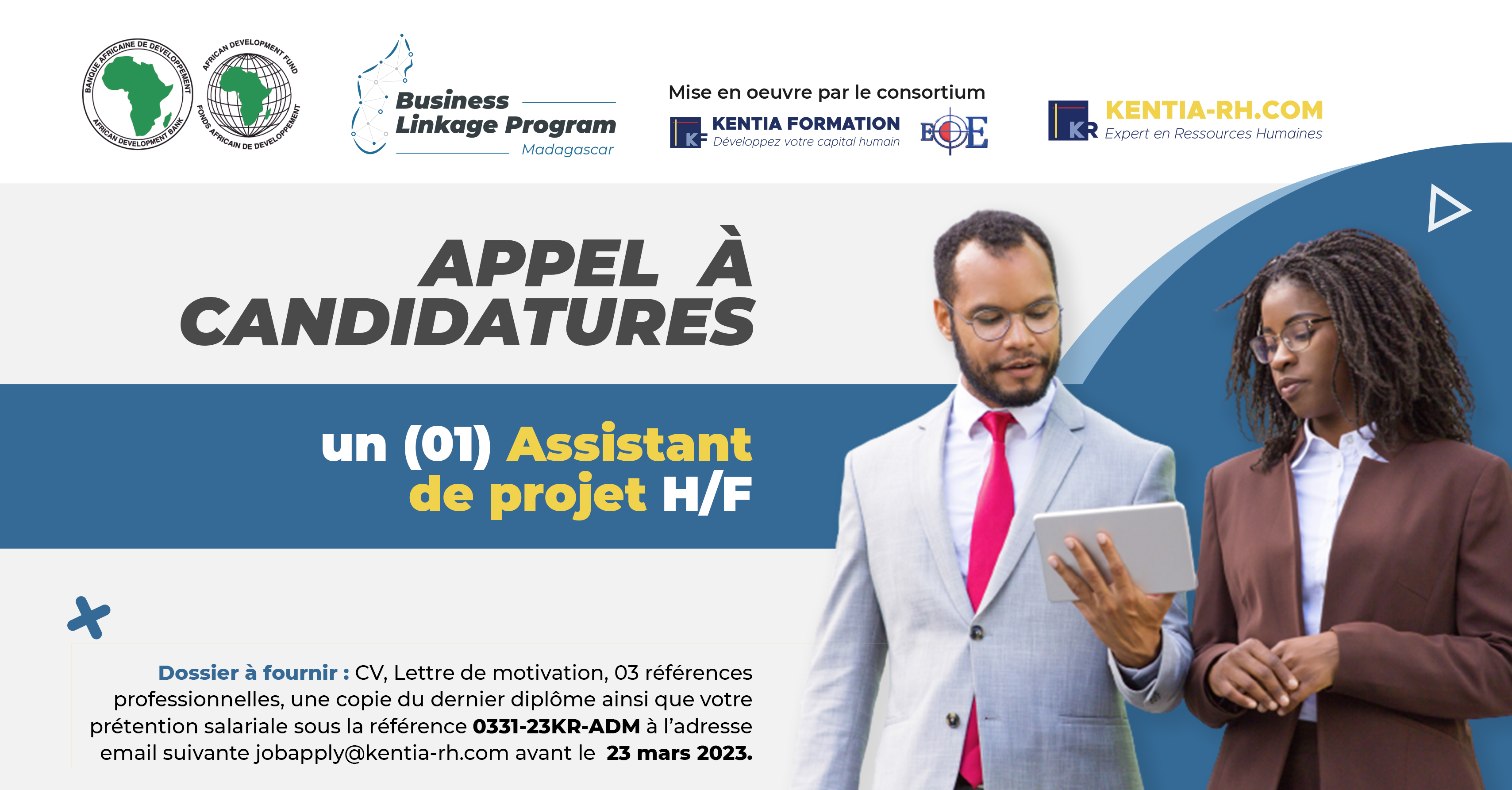 UN ASSISTANT DE PROJET H/F