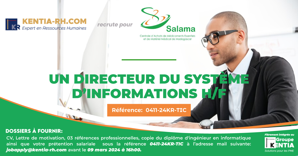Un directeur du système d'informations H/F